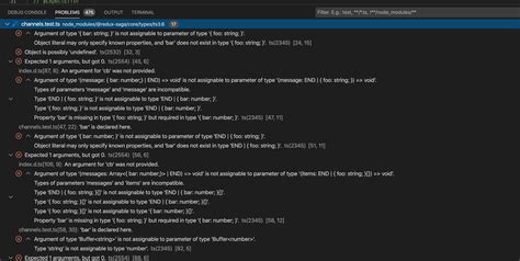 problems panel is displaying typescript errors from node modules