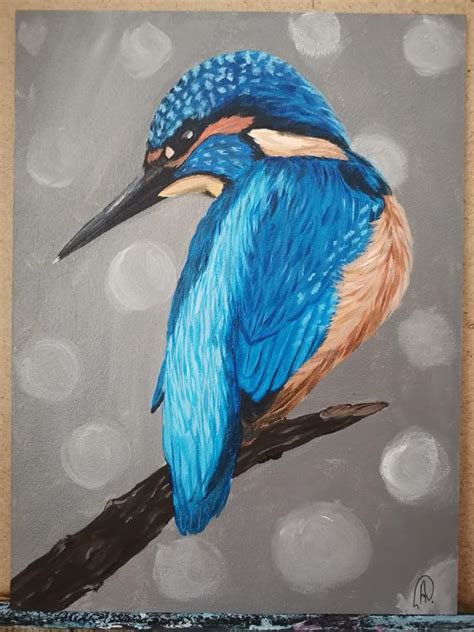 Картина птах рибалочка — ціна 700 грн у каталозі Картини Купити товари