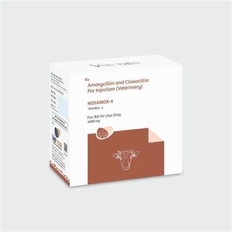 Amoxycillin Cloxacillin Injection NOSAMOX 4 GM INJECTION VETERINARY At