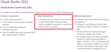 Lỗi khi cài Visual studio community 2015 trên win 7 randomq Dạy