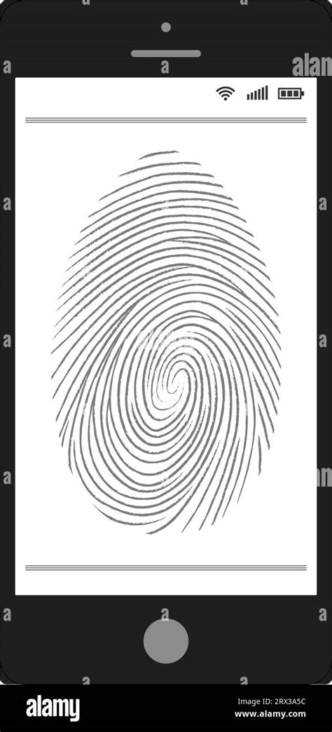 Scanning Fingerprint Mobile Phone Smartphone Capable Identification