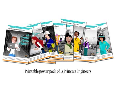 Princess Engineer Poster Pack A Hedy Journey
