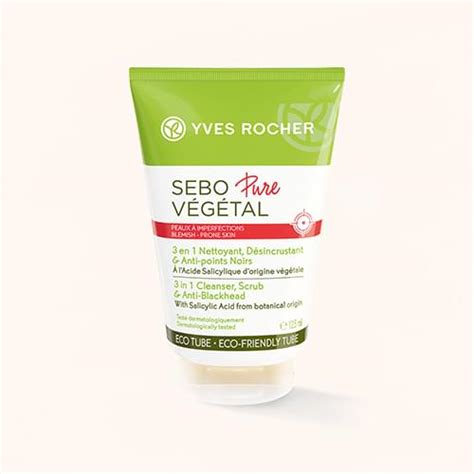 Ив Роше / Yves Rocher Очищающий гель-гоммаж 3 в 1 против черных точек ...
