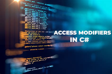 Access Modifiers In C Zonixsoft