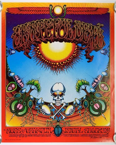 1969 Aor 2 24 Grateful Dead Aoxomoxoa Avalon Ballroom Rp3 Poster
