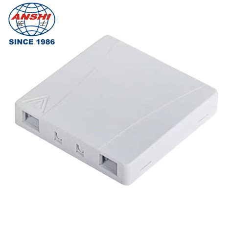 2 Port Ftth Faceplate Termination Box Socket Panel Fiber Distribution