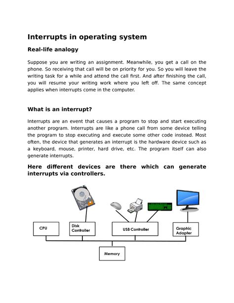 Interrupts In Operating System Interrupts In Operating System Real Life Analogy Suppose You
