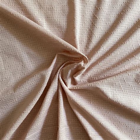 Coton Texturé Dobby Rose Nude Super Bison