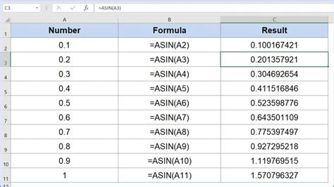 How To Use Asin Function Excelnotes