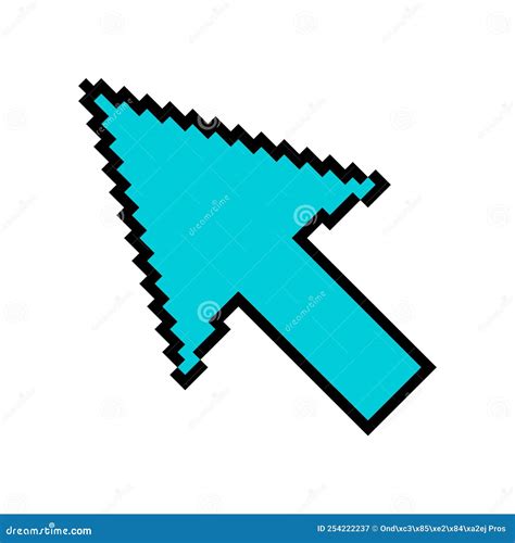 Arrow Pixel Icon Web Cursor Click Mouse Symbol Computer Pointer