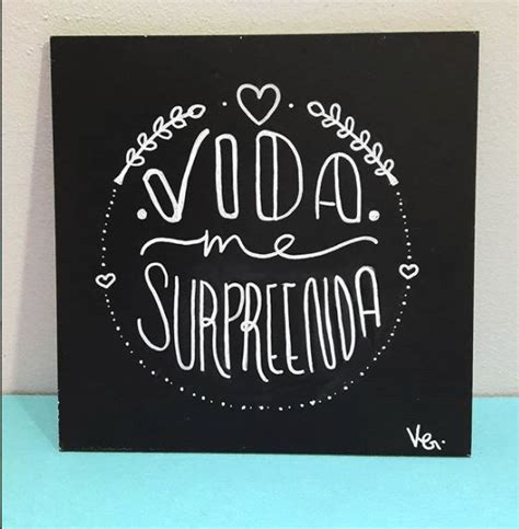 Vida Me Surpreenda Arte Feita Posca Em Mdf De Mm Handlettering
