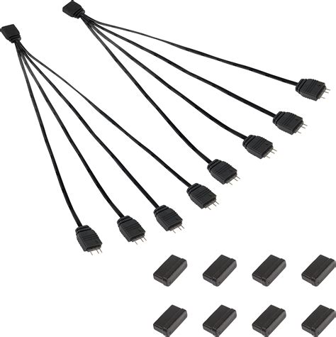 Phanteks 3 Pin Rgb Led Adapter Cable For Motherboards With A Rgb Header Black Uk