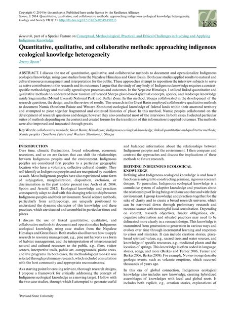 Pdf Quantitative Qualitative And Collaborative Methods Approaching
