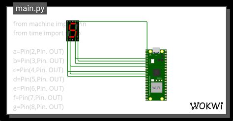 Seven Segment Wokwi ESP32 STM32 Arduino Simulator