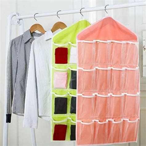 Buy 16 Pockets Clear Over Door Hanging Bag Shoe Rack