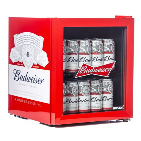 Husky HU225 Budweiser Drinks Cooler Mini Beer Fridge