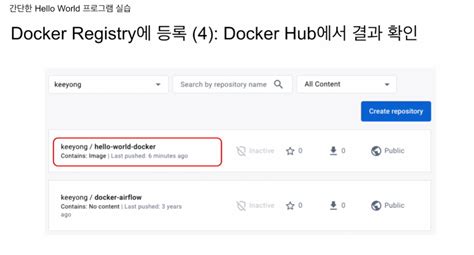 6 Docker Day1 6 실습1 간단한 Hello World 프로그램2