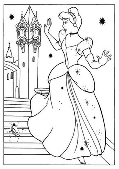 Cinderellas Glass Slipper Coloring Pages