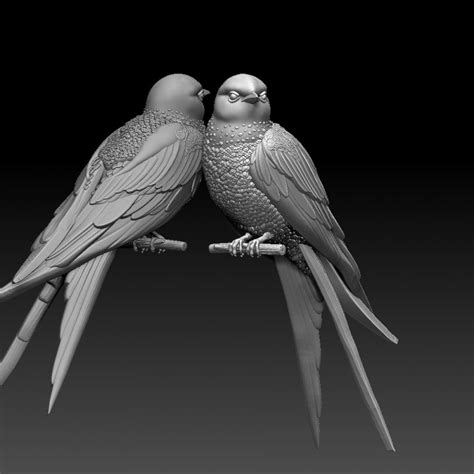 3d Printable Swallow By Tishchenkov Dmitrii