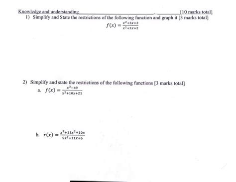 solved knowledge and understanding [10 marks total] 1