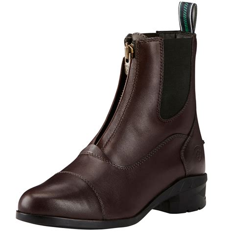 Ariat Ladies Heritage Iv Zip Paddock Boots Chocolate In Apparelboots