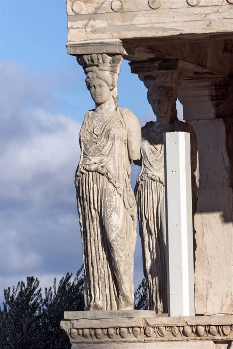 The Porch Of The Caryatids In The Erechtheion An Ancient Greek Temple