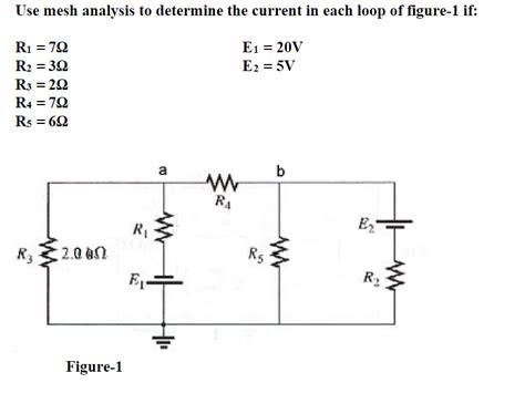 Solved Use Mesh Analysis To Determine The Current In Each Chegg