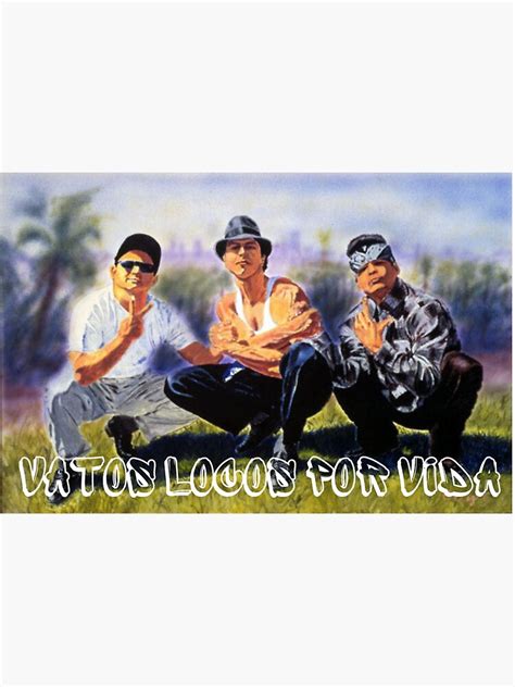 Vatos Locos Por Vida Sticker For Sale By SMRDesigns1 Redbubble