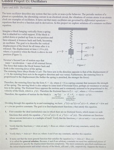 Solved The Tem Oscillator Describes Any System That Has