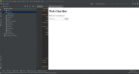 GitHub ChayannFamali Web ChatBot Chat Based On A Neural Network Using Flask