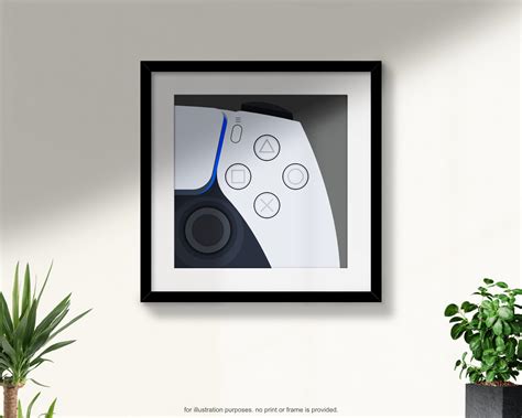 Playstation 5 Ps5 Printable Artwork Video Game Controller Vector