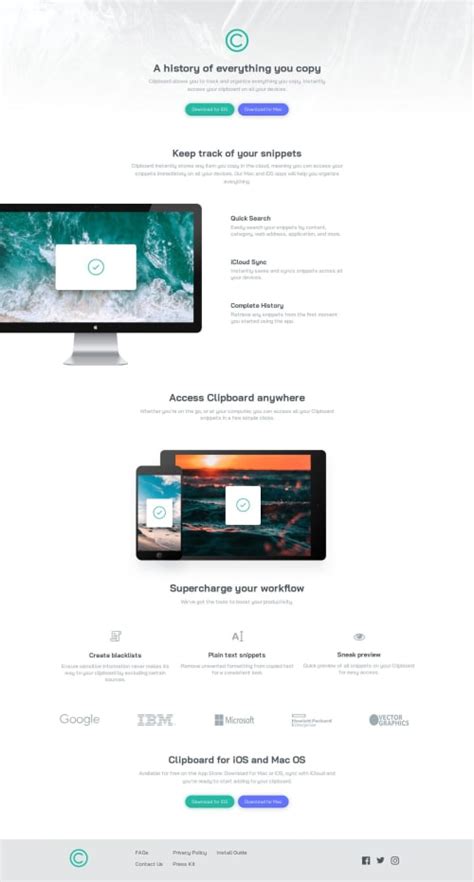 Frontend Mentor Solution Clipboard Landing Page Coding Challenge Solution