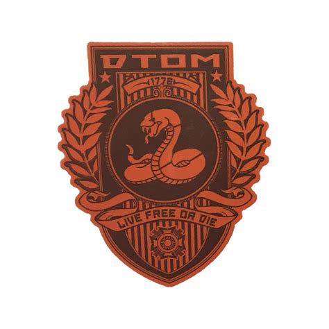 Dtom Dont Tread On Me Bumper Sticker Decal Etsy