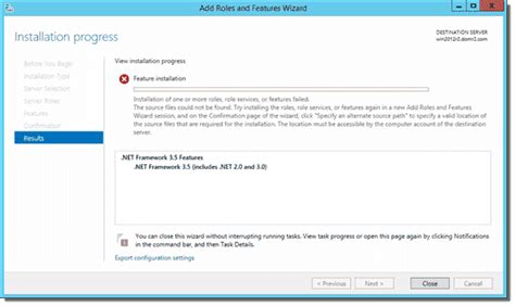 Installing Net Framework Failed On Windows Server Sysops