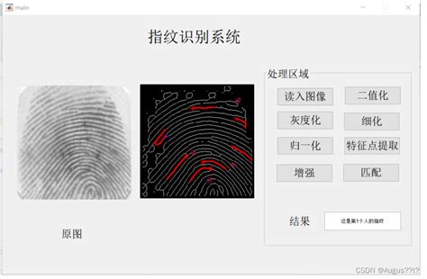 基于matlab的指纹识别程序 基于matlab实现指纹识别系统 gui可视化界面毕业设计 源码 数 csdn博客