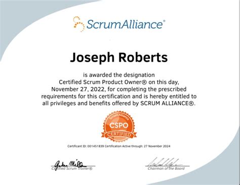 Joseph Roberts On Linkedin Scrum Cspo Productowner