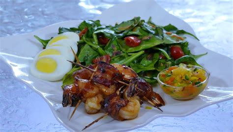 Honey Glazed Bacon Wrapped Shrimp Jan Datri