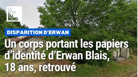 Disparition D Erwan Ans Un Corps A T Retrouv La Voix Du Nord Vid Os