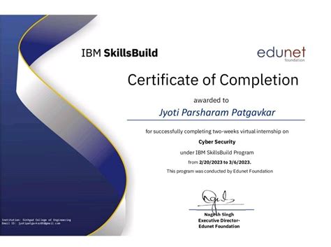 Jyoti Patgavkar On Linkedin Skillsbuild Ibm Edunet