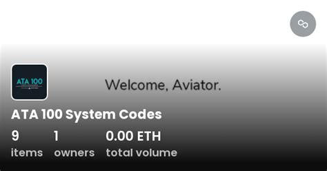 Ata 100 System Codes Collection Opensea