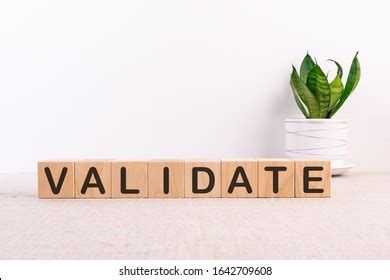 Validate Word Made Building Blocks On Stock Photo Shutterstock