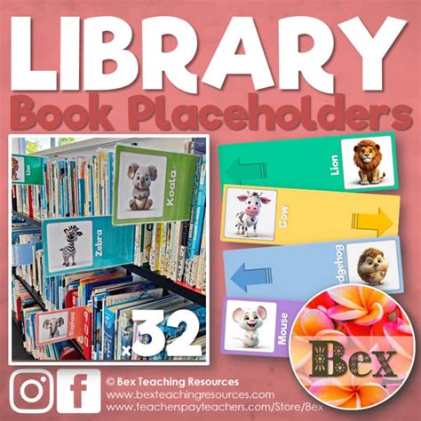 Library Book Placeholder By Bex Tpt