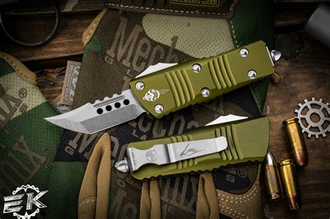 Microtech Troodon Mini Hellhound Otf Automatic Knife Od Green 19