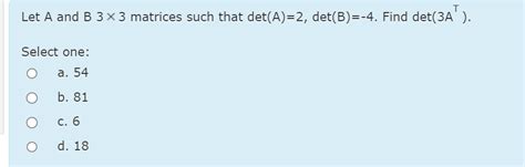 Solved Let A And B3×3 ﻿matrices Such That