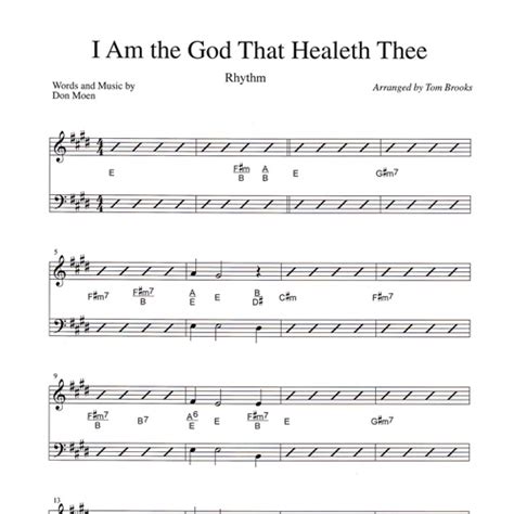 I Am The God That Healeth Thee Milestone Music