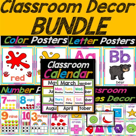 Back To School Classroom Decor Posters Bundle Made By Teachers