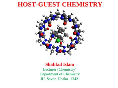 Pdf Chapter 2 Host Guest Chemistry