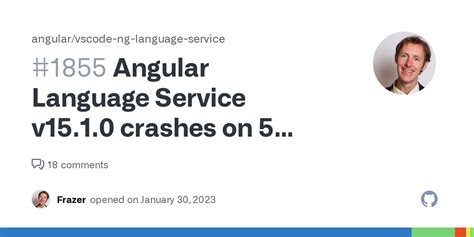 Angular Language Service V15 1 0 Crashes On 5 Times And Is Not