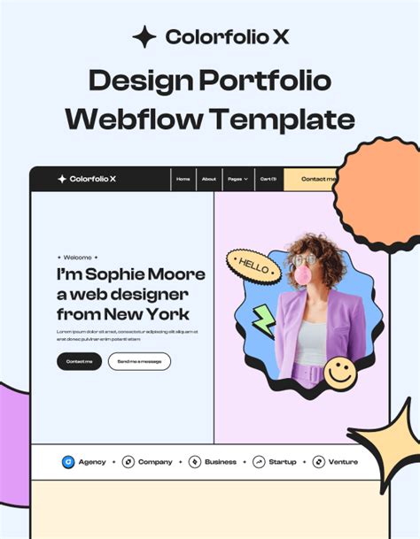 Colorfolio X Website Page Template For Webflow