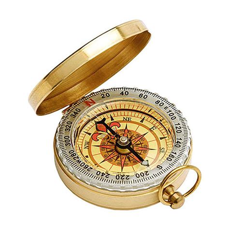 Metermall G50 Compass Pure Copper Pocket Watch Multifunctional Covered Luminous Retro Flip Cover